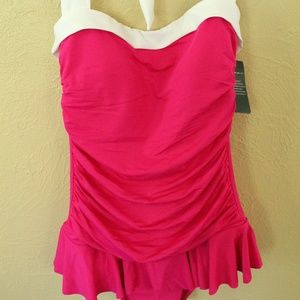 Lauren Ralph Lauren | Swim | Ralph Lauren Ruched Swimdress One Piece ...